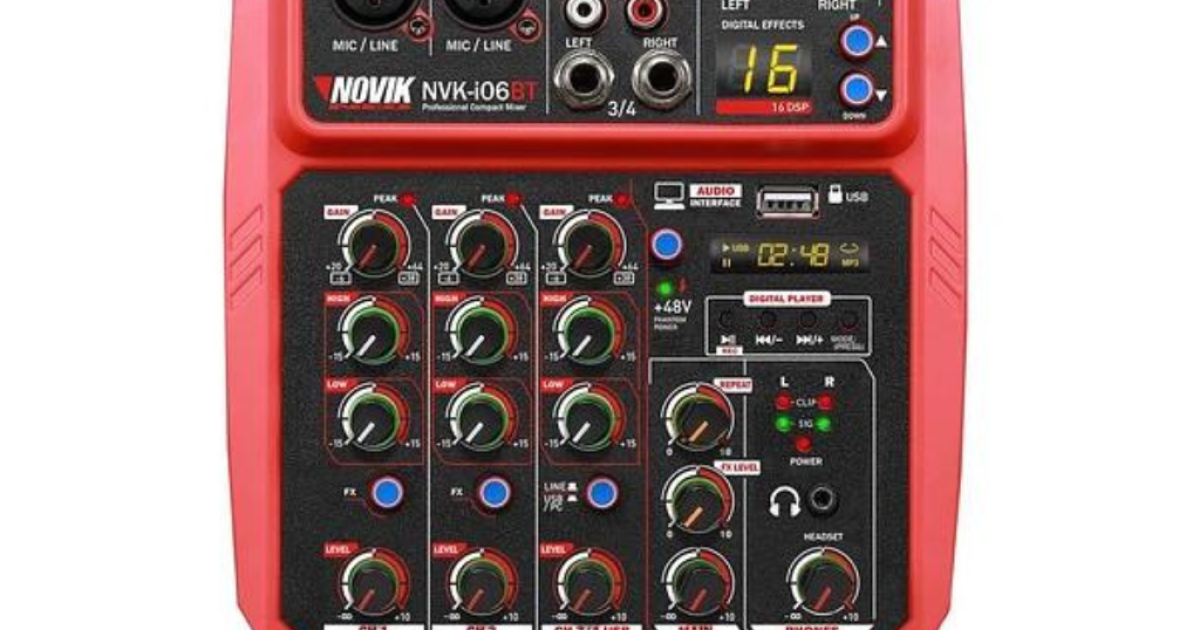 Novik Consola Mixer NVK-i06 « Mixer Analogos « Audio & Grabacion ...