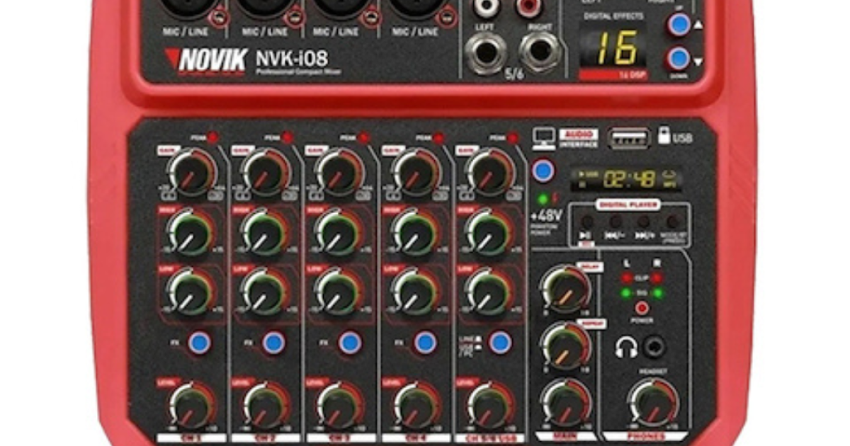 Novik Consola Mixer NVK-i08 « Mixer Analogos « Audio & Grabacion ...